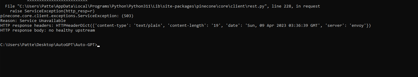 No Healthy Upstream · Issue #552 · Significant-Gravitas/AutoGPT · GitHub