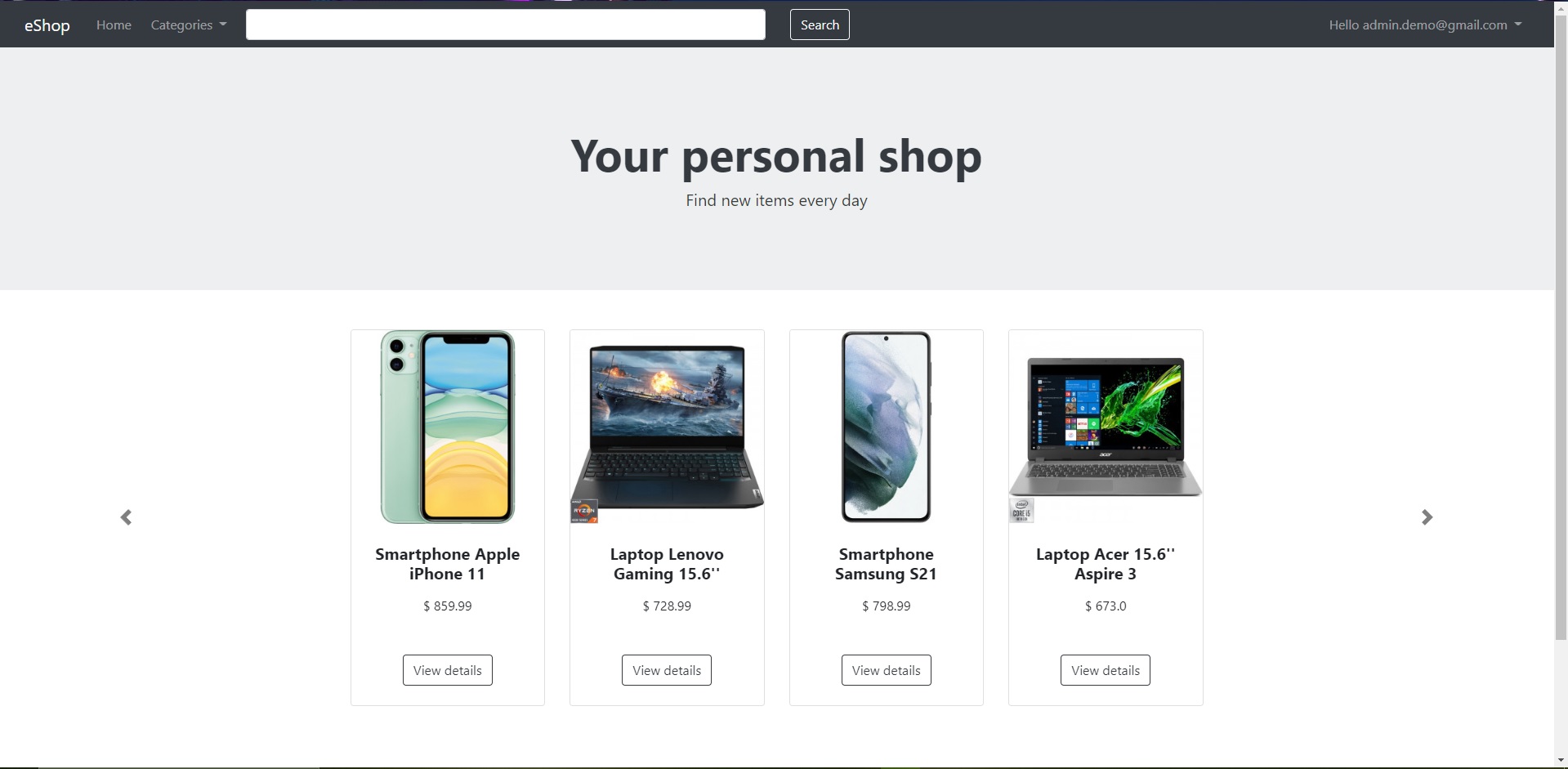 GitHub - AdrianMargarit/Shopping-app: Shopping application using Spring ...