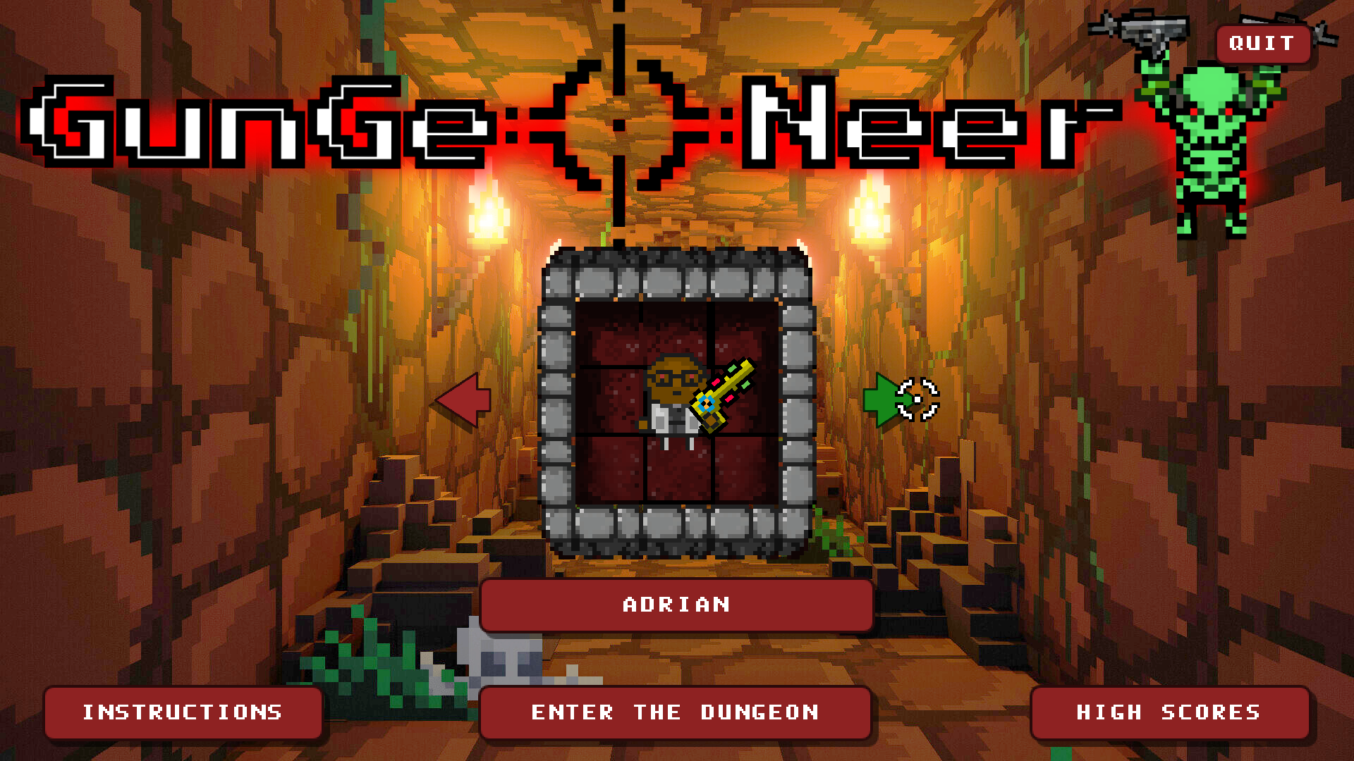 GitHub - AdrianMargarit/GunGeoNeer-2D-Roguelike-Game: GunGeoNeer is a 2D Roguelike game that I ...