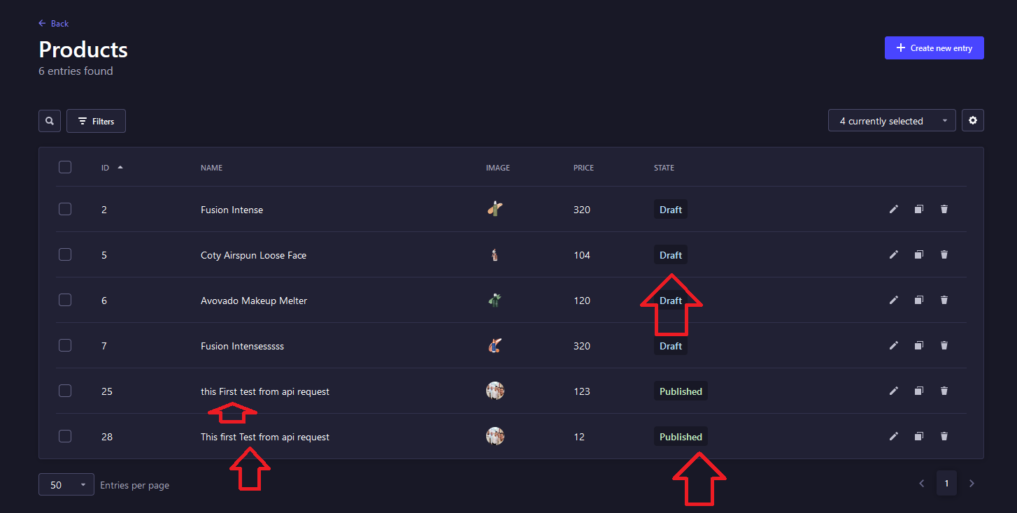 Content Manger Always Save Any Entry To Published Not To Draft While