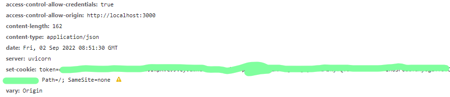 Cookies Received But Doesn T Stored Inside The Browser · Issue 5334 · Fastapi Fastapi · Github