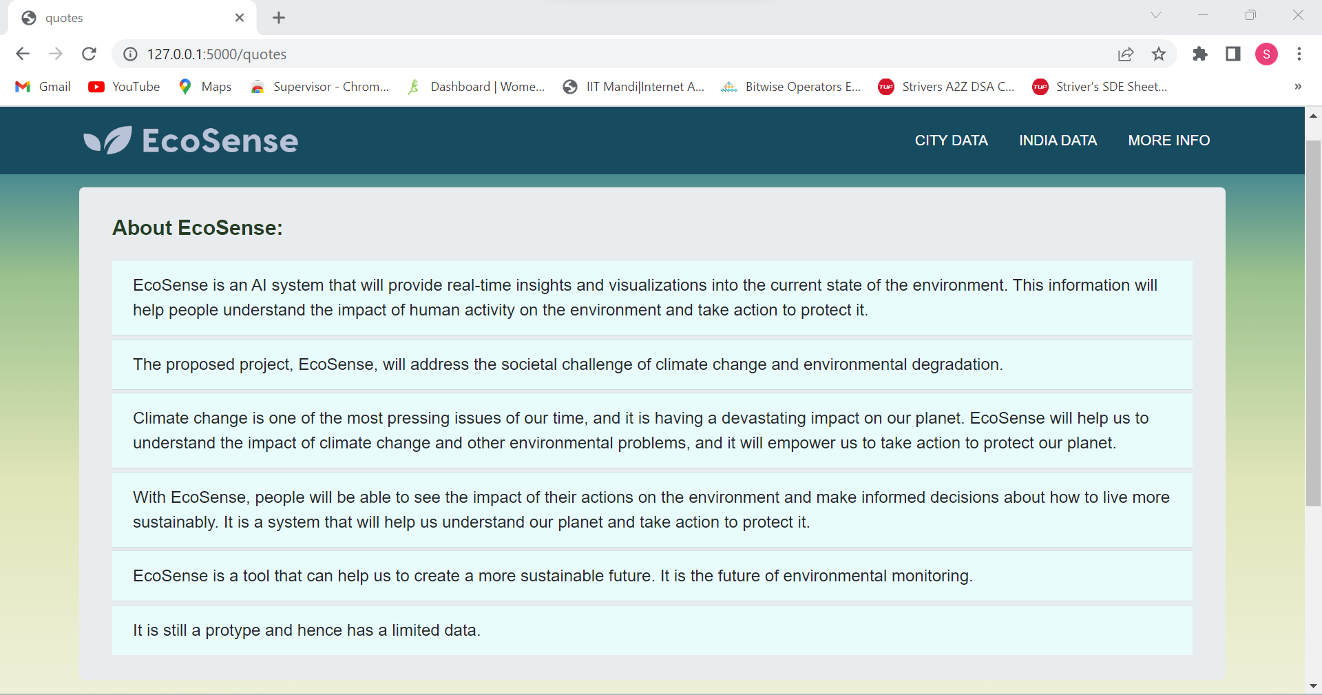 GitHub - ShreyaGarg01/EcoSense-AI-for-Environment: An AI based system ...