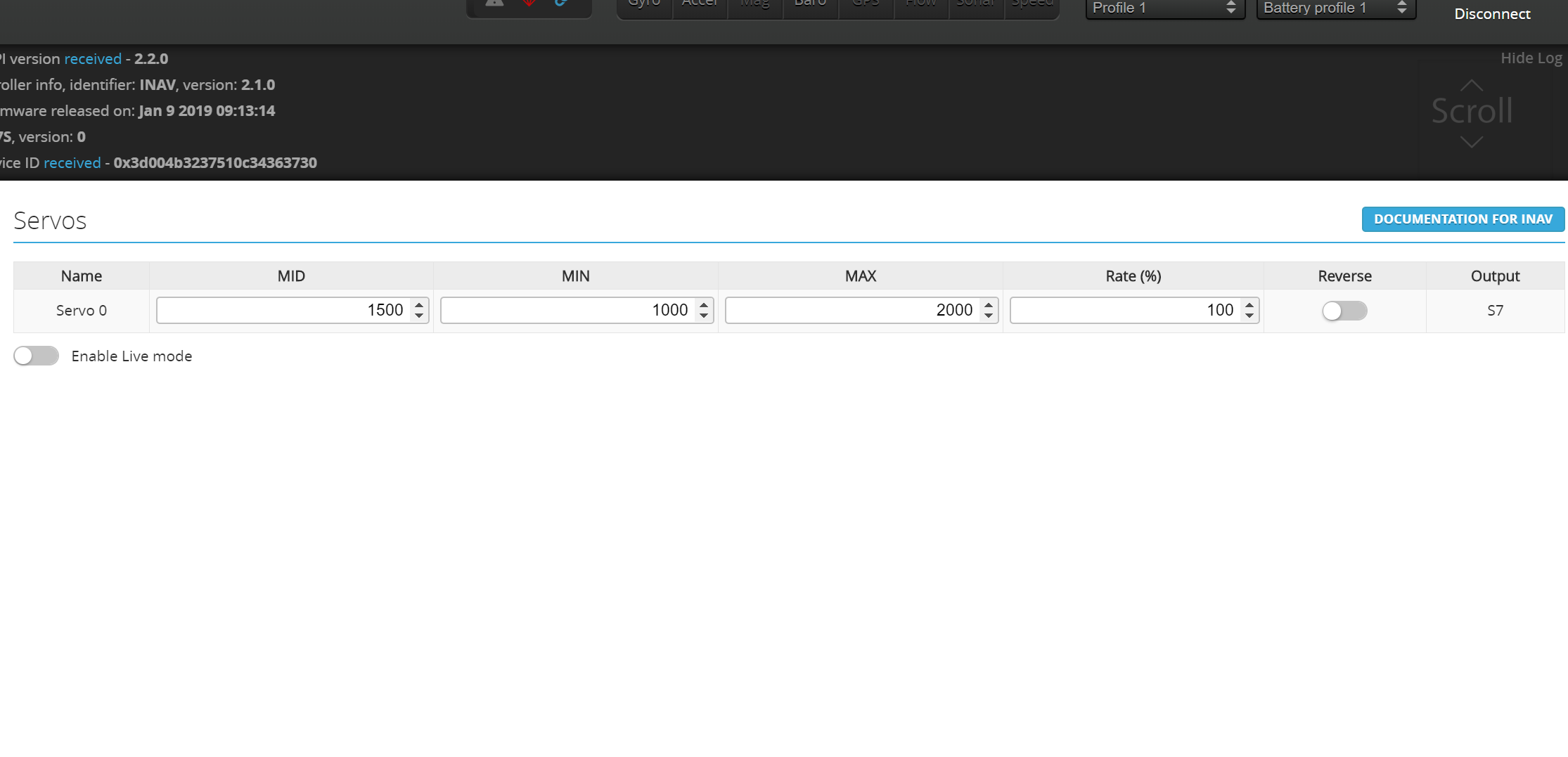 Increase servo travel for RC channels · Issue #4254 · iNavFlight/inav · GitHub