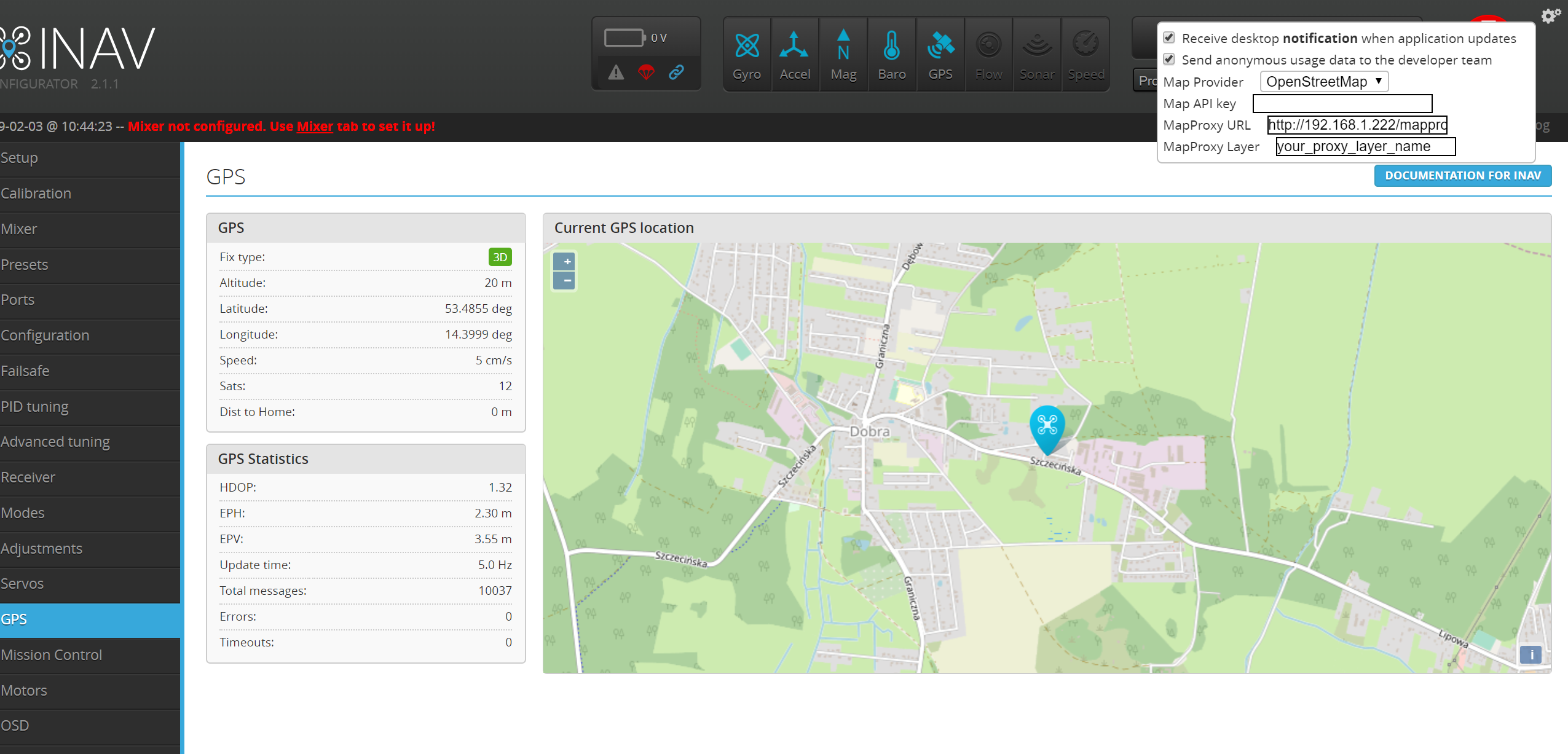 No map displayed on GPS tab with 2.1.1 · Issue #664 · iNavFlight/inav ...