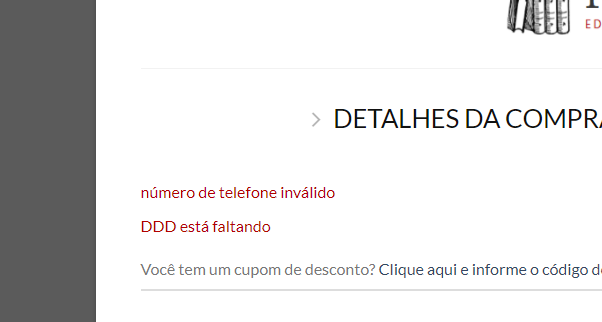 DDD ou número de telefone inválido · Issue #152 · claudiosanches/woocommerce-pagarme · GitHub