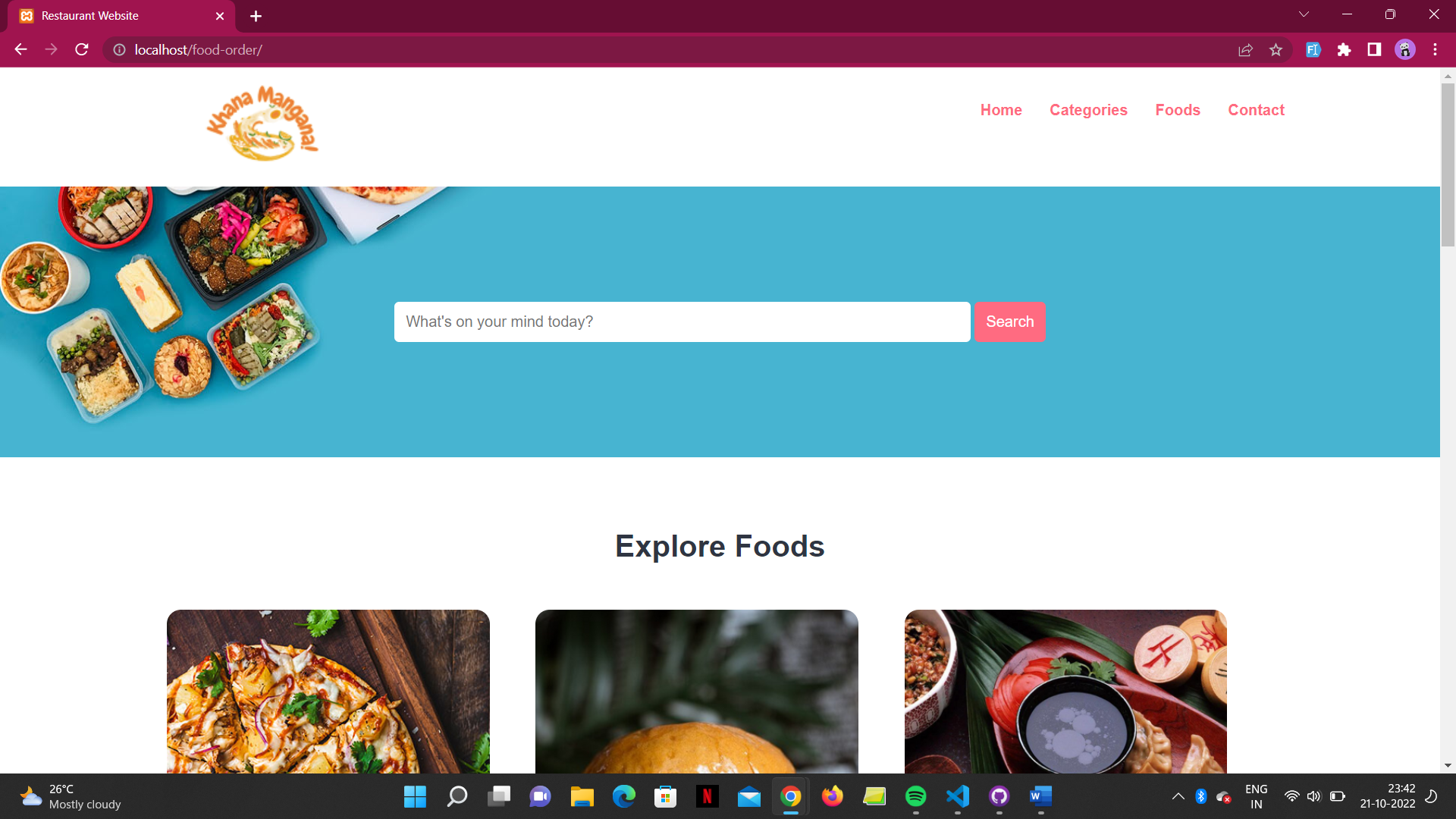 GitHub - RababHussain/Khana_Mangana