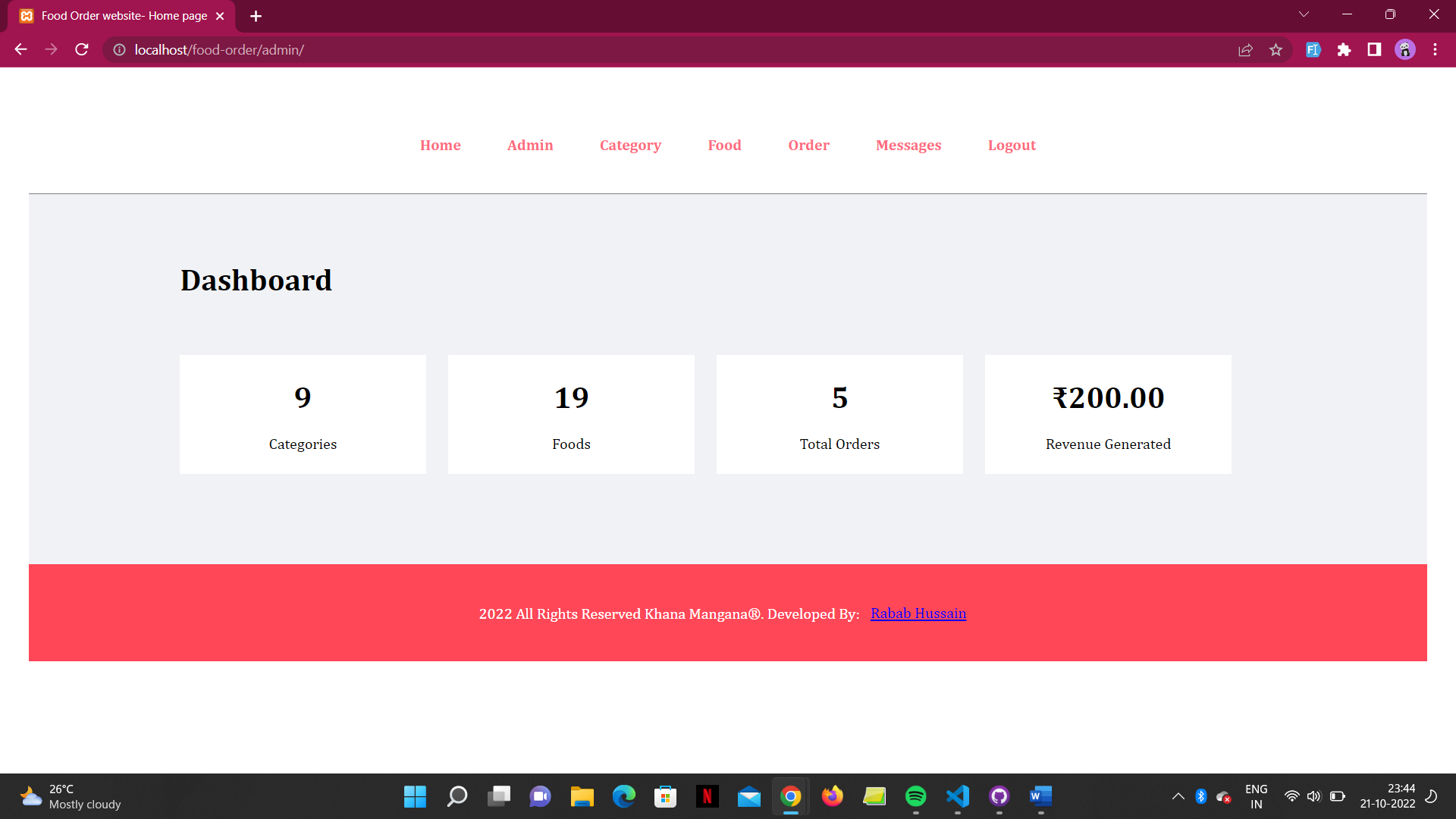 GitHub - RababHussain/Khana_Mangana