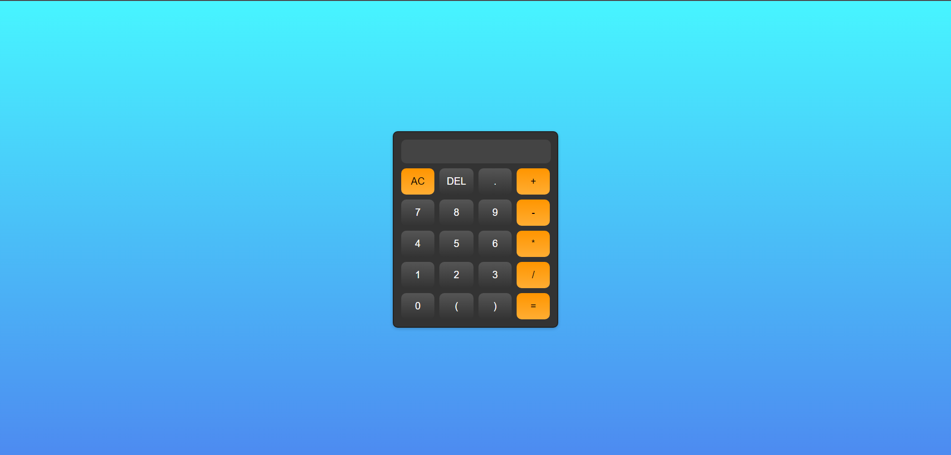 GitHub - AshrithChandan/Calculator-using-HTML-CSS-and-JavaScript