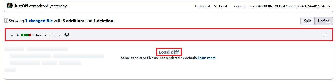 Github Load Diff Misplaced And Non Clickable On Many Commits · Issue