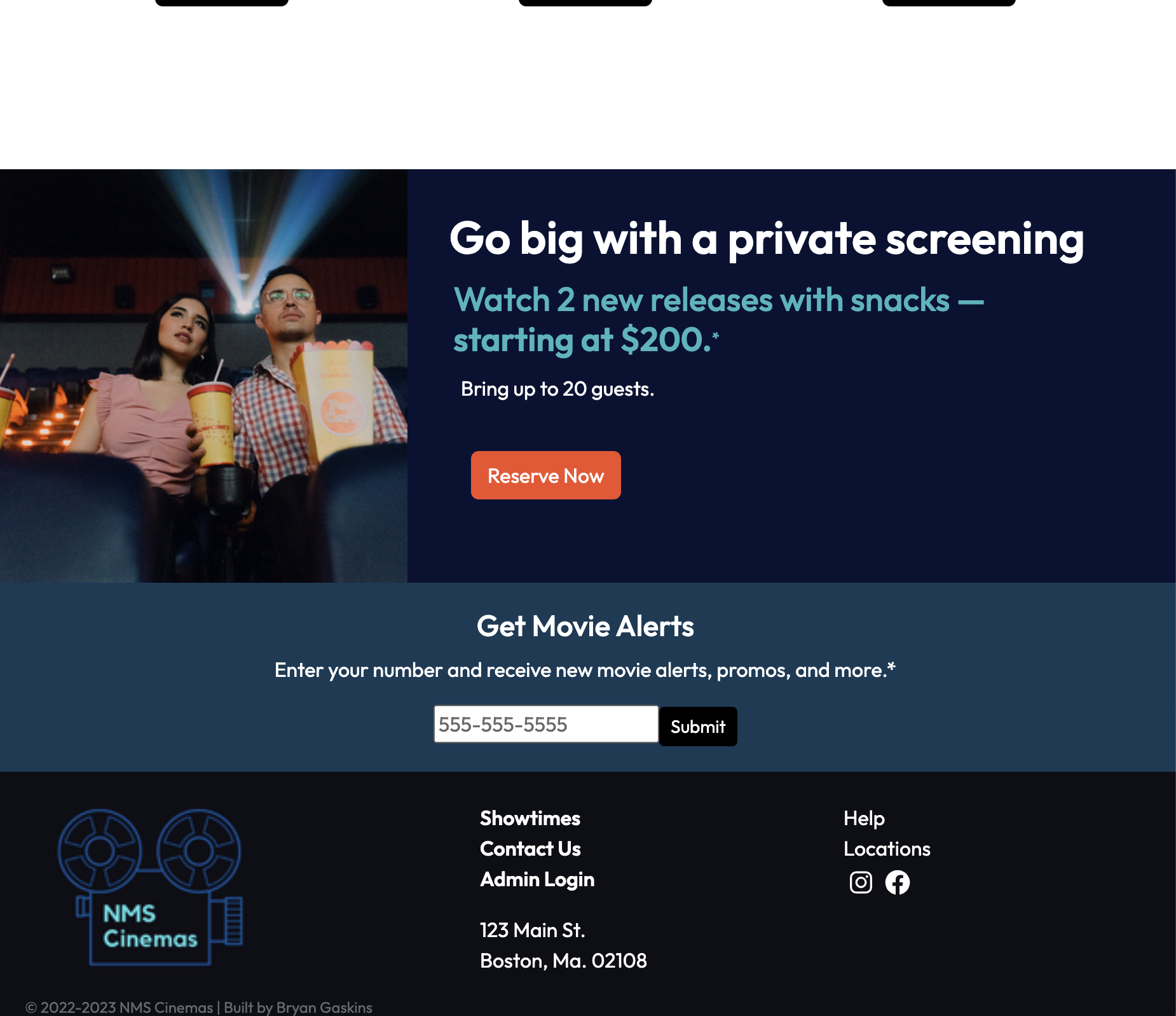 GitHub - bgaskins/nms_cinemas_frontend: Frontend of a ticket booking web application for NMS Cinemas