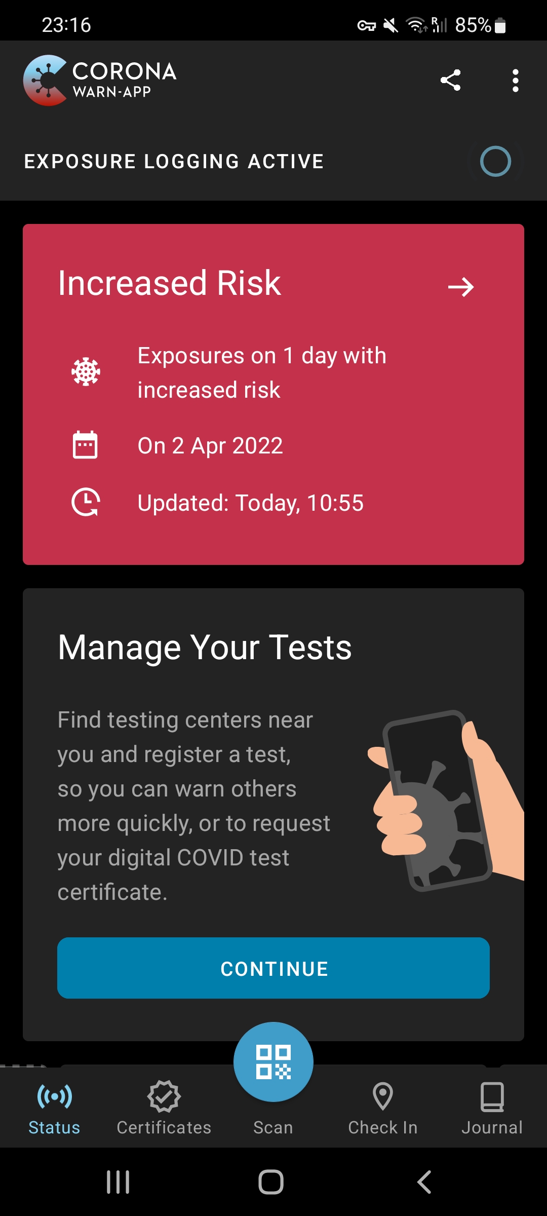 CWA does not carry out risk checks, not even in foreground · Issue #4472 · corona-warn-app/cwa ...