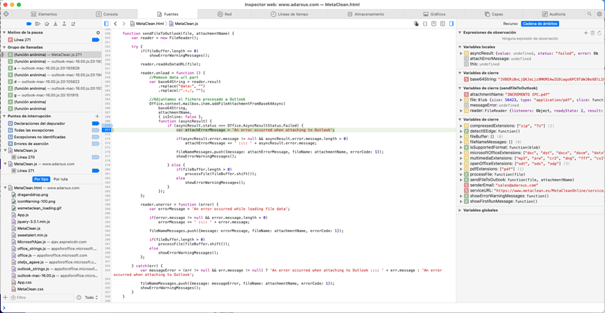 Outlook desktop (new Mac OS X UI preview): addFileAttachmentFromBase64Async throws code: 5001 ...