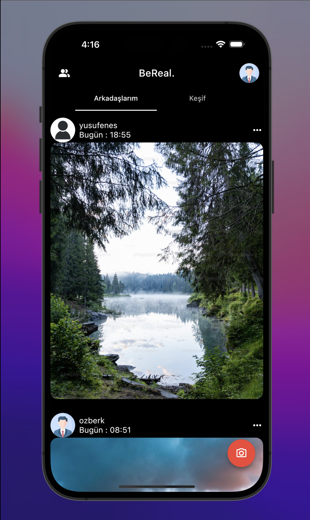 GitHub - Ozberksenn/bereal-clone