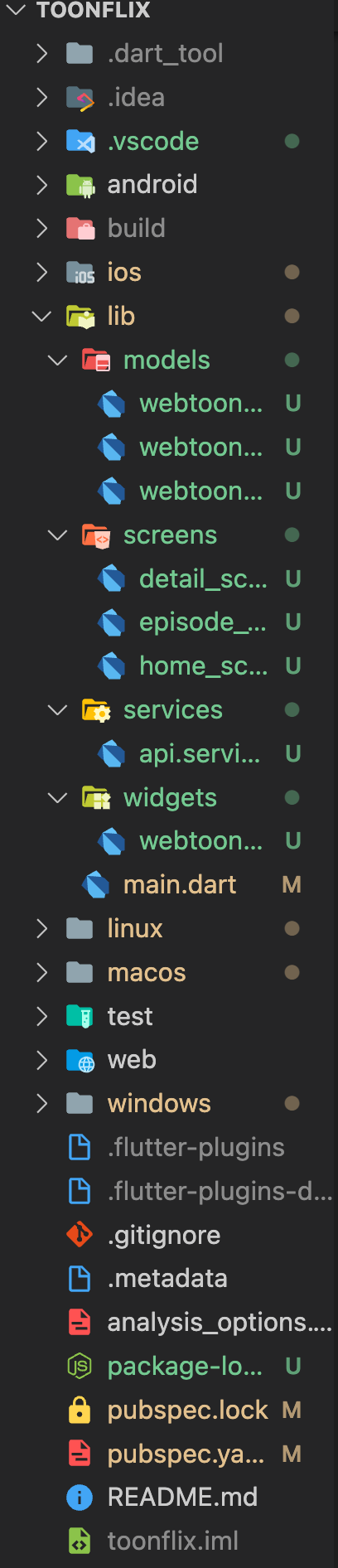GitHub - sleeg00/toonflix: Flutter를 써보고 프론트와의 소통으로 한 발 한 발 다가가자! with ...