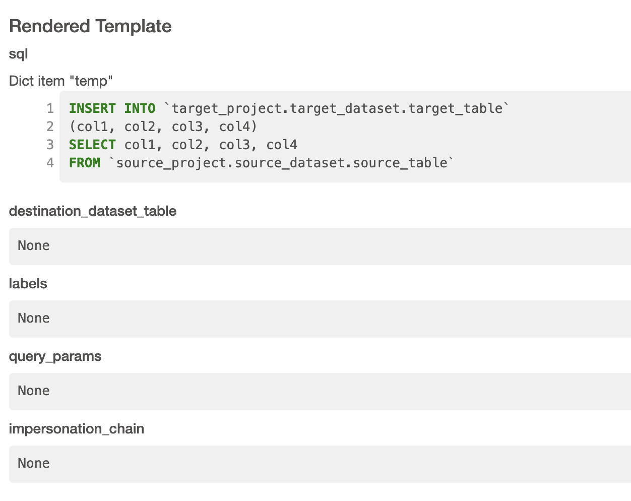 Improved Sql Rendering Within Bigqueryinsertjoboperator · Issue 17032 