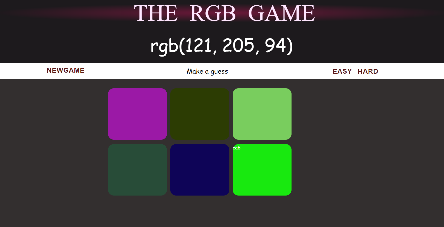 RGB Color Picking Game · Issue #47 · letdummy/hacktober2022-Simple-to ...