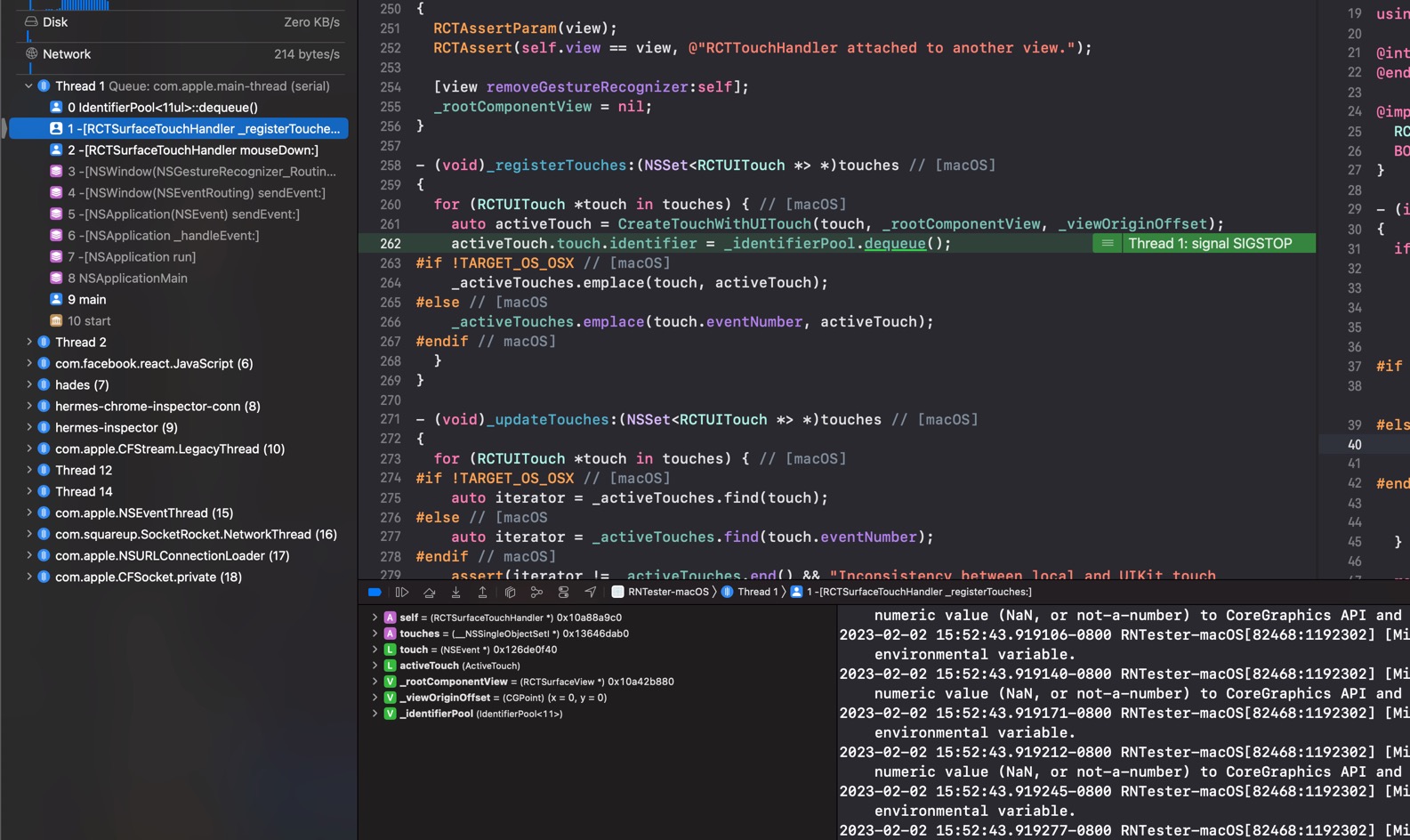 [Fabric] RCTSwitchComponentView - Fix RCTSurfaceTouchHandler dequeuing events · Issue #1719 ...