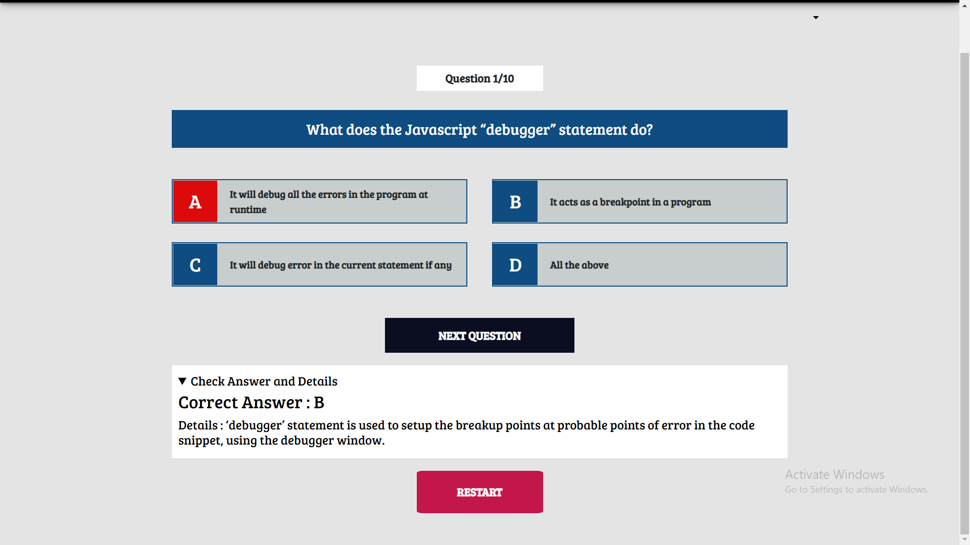 GitHub - SumanVastrakar/MyQuizApp: Quiz App is an online website built from scratch on my own ...