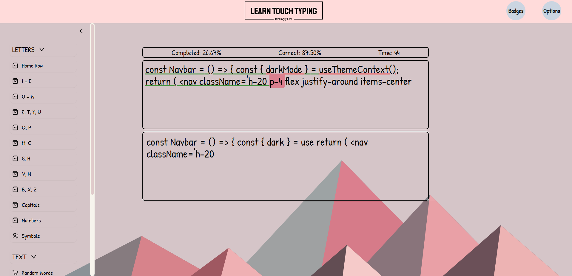 GitHub - RojetSavage/git-good-at-typing: practice and become blazingly fast