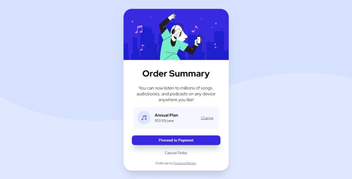 GitHub - Epirito/order-summary-component: This is a solution to the Order summary card challenge ...