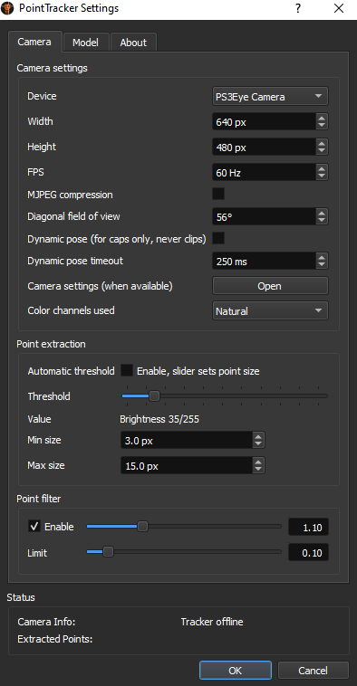 Formatted my pc, using the same profiles but opentrack acts so weird ...