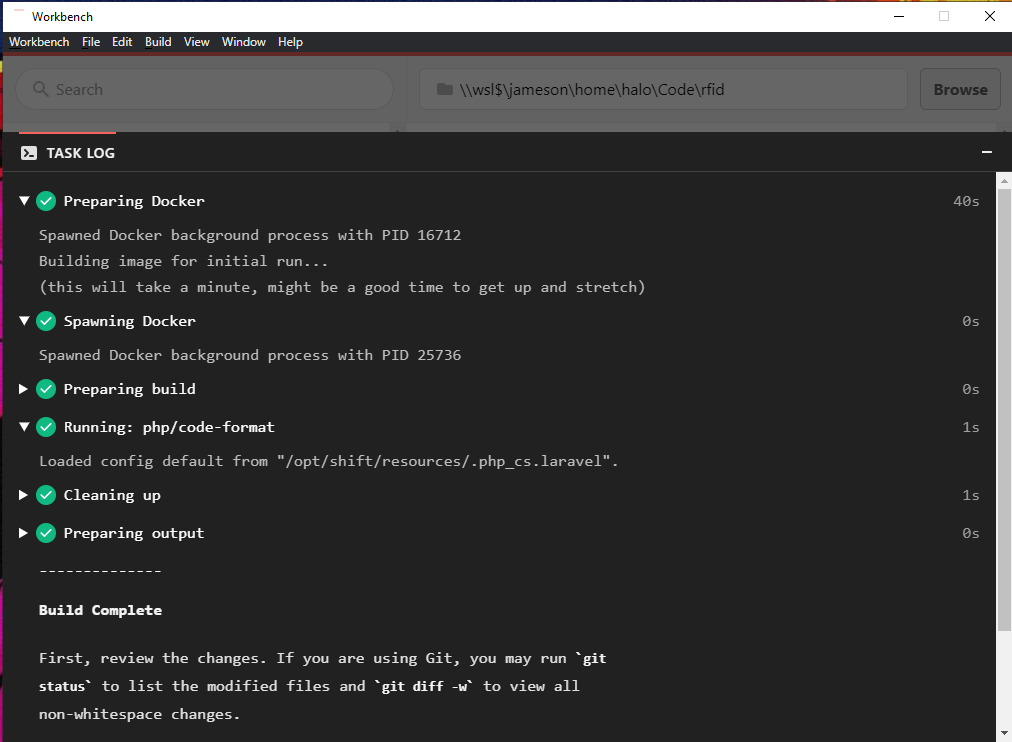 WSL path to project recognised but won't run check - "Failed to find artisan" · Issue #23 ...