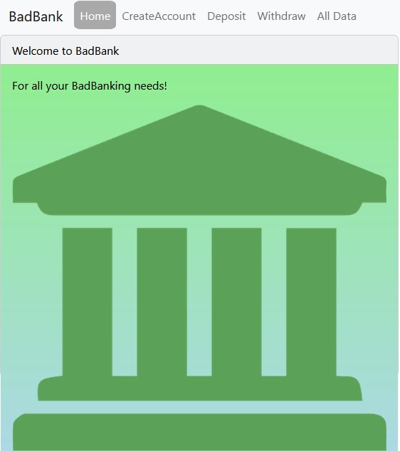 GitHub - sophiegioffre/badbank