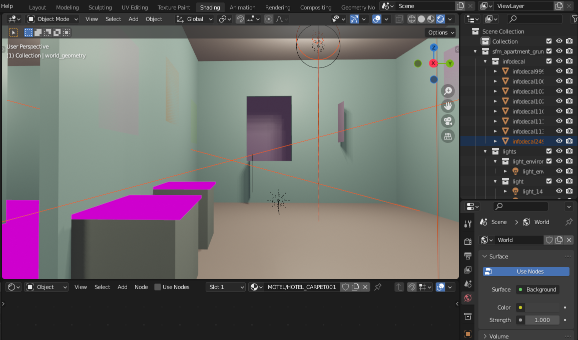 If some parts of the map are not loading into Blender, but the map works fine in SFM 1, how do I ...