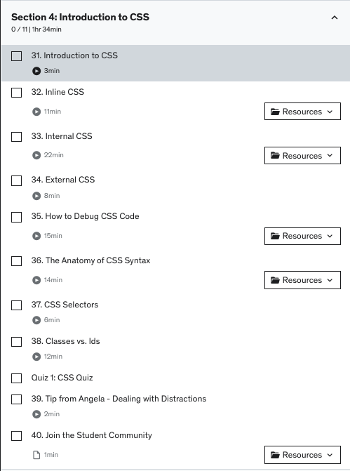 Github The Hmi Guywebdevelopment Css The Complete 2022 Web Development Bootcamp Udemy 