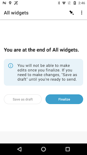 Update the end screen warning text based on the available actions · Issue #5584 · getodk/collect ...