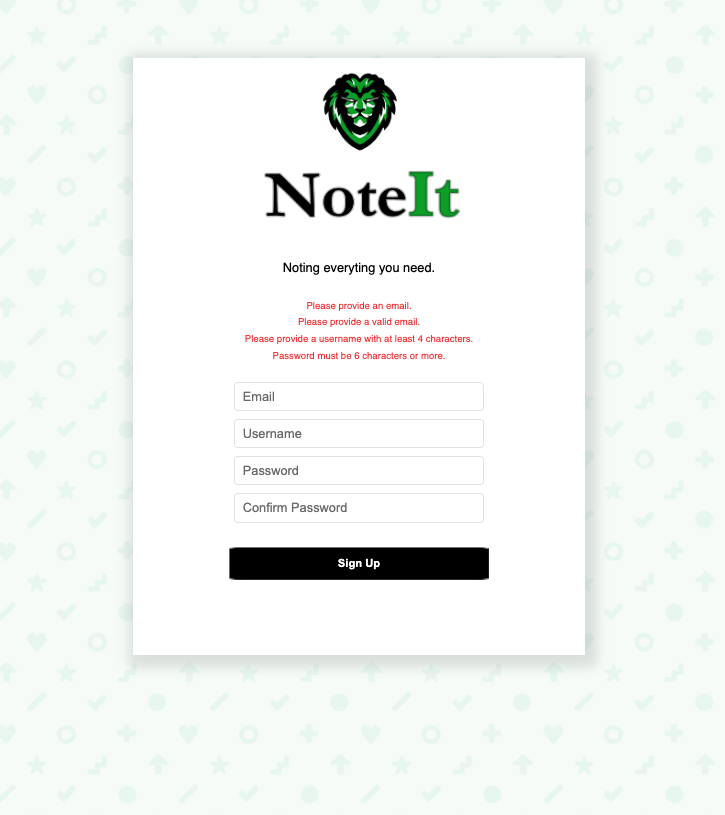 GitHub - jmartinezsal/noteIt: Noteit, clone to the popuplar website Evernote, allows users to ...