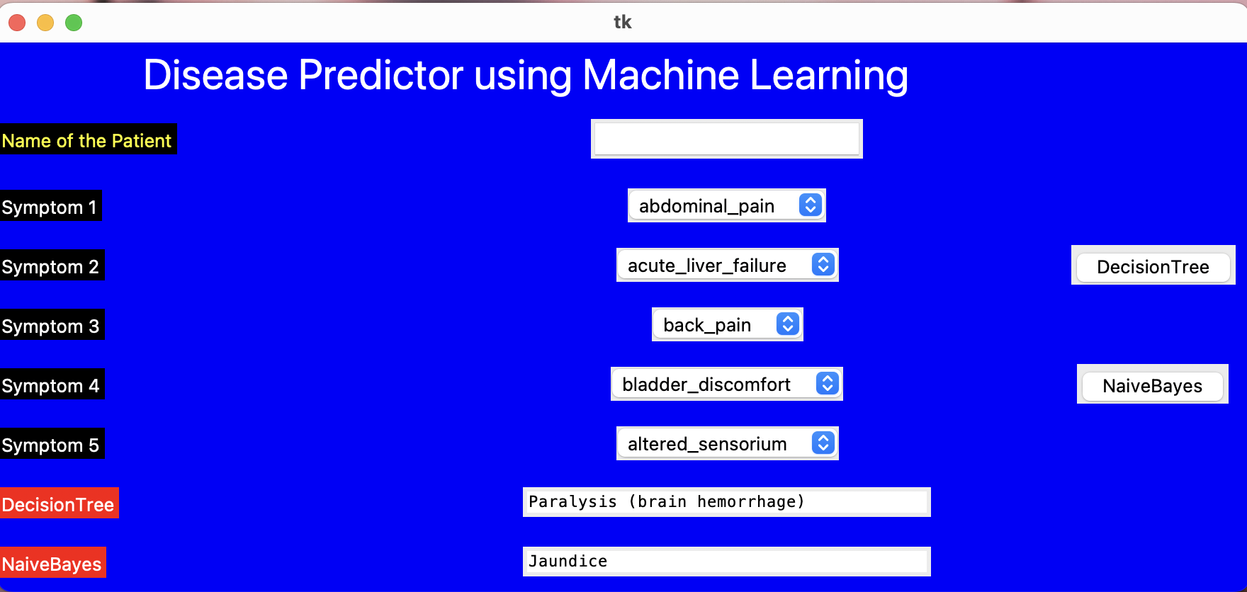 GitHub - hruthikgundla/Symptoms-based-disease-detection: The Symptoms ...
