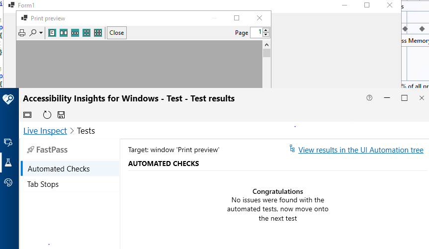 [Accessibility] An onscreen element must not have a null BoundingRectangle property for ...