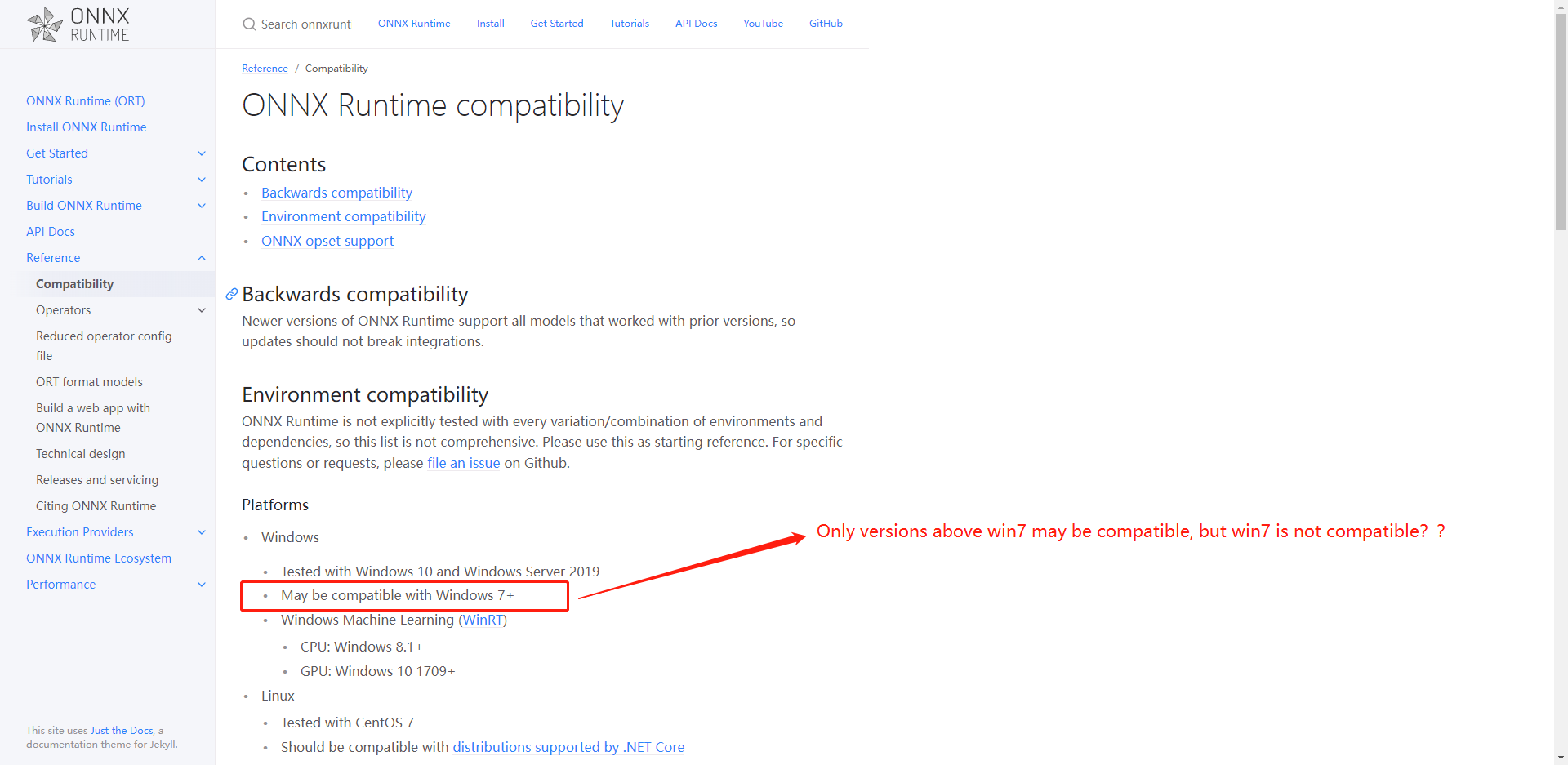 Is There A Version Of Onnxruntime That Is Compatible With Windows 7 · Issue 10749 · Microsoft 