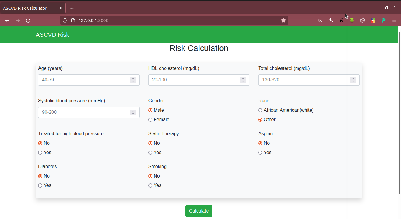 GitHub - babuljack/ascvdrisk: ascvd risk calculator