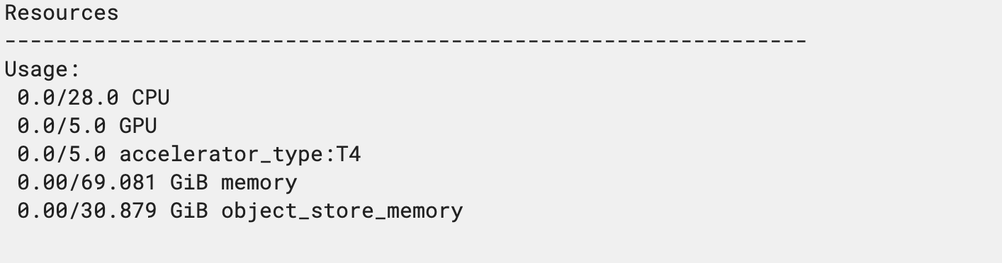 [Ray status] confusing output about gpus and accelerators · Issue #33272 · ray-project/ray · GitHub