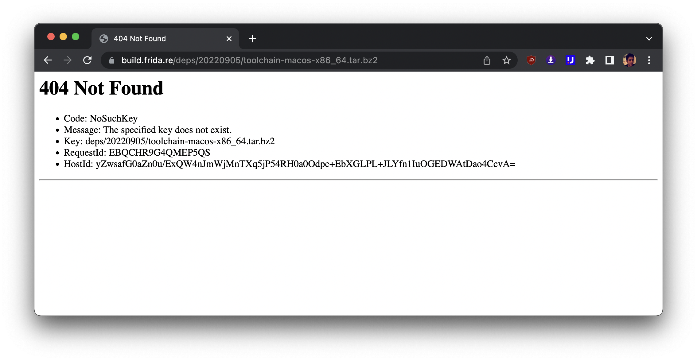 20220905 macos toolchain download missing · Issue #2226 · frida/frida · GitHub