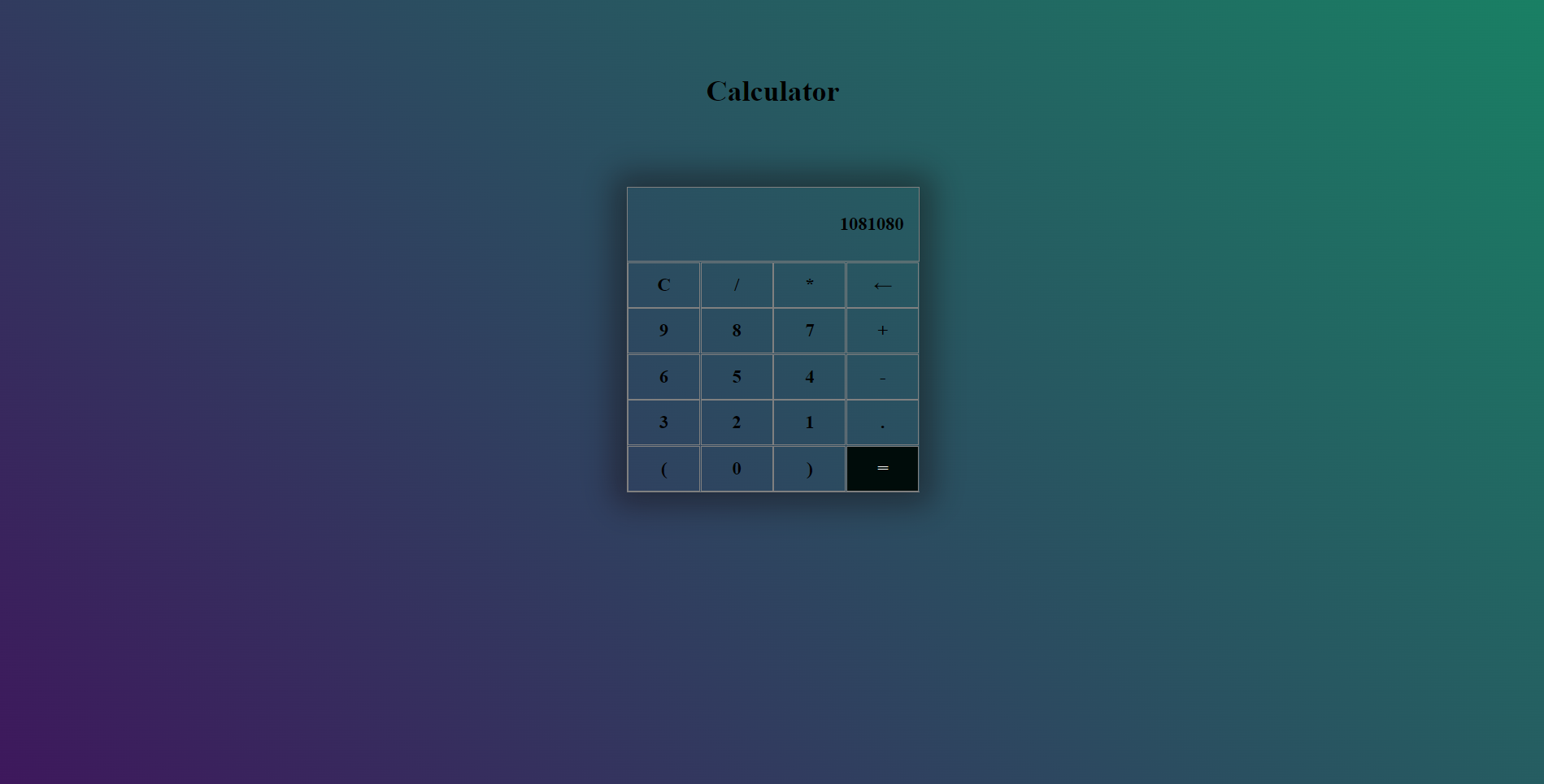 GitHub - me747/LGM-TASK-4: Calculator