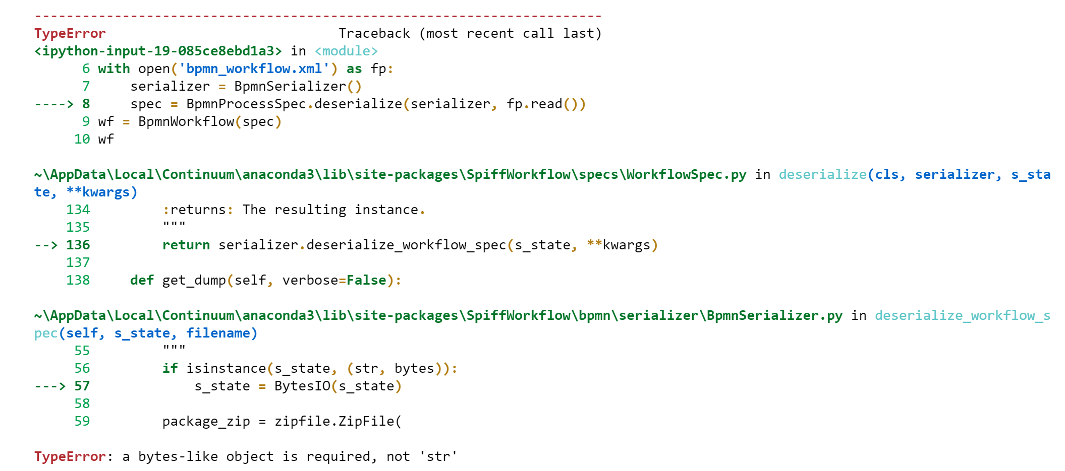 reading bpmn workflow using spiffworkflow · Issue #98 · sartography/SpiffWorkflow · GitHub