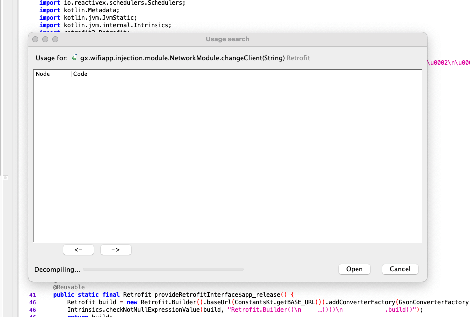 [core] Find usage decompiles the APK again · Issue #1252 · skylot/jadx · GitHub
