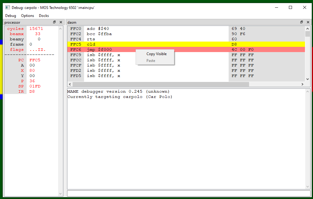 Support clipboard in debugger windows for non-macOS systems · Issue #6066 · mamedev/mame · GitHub