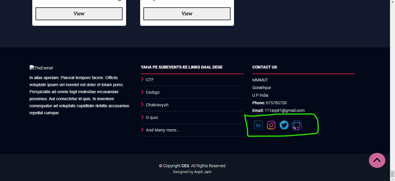 Arrange the social media icons properly · Issue #551 · arpit456jain/Amazing-Css-Effects · GitHub