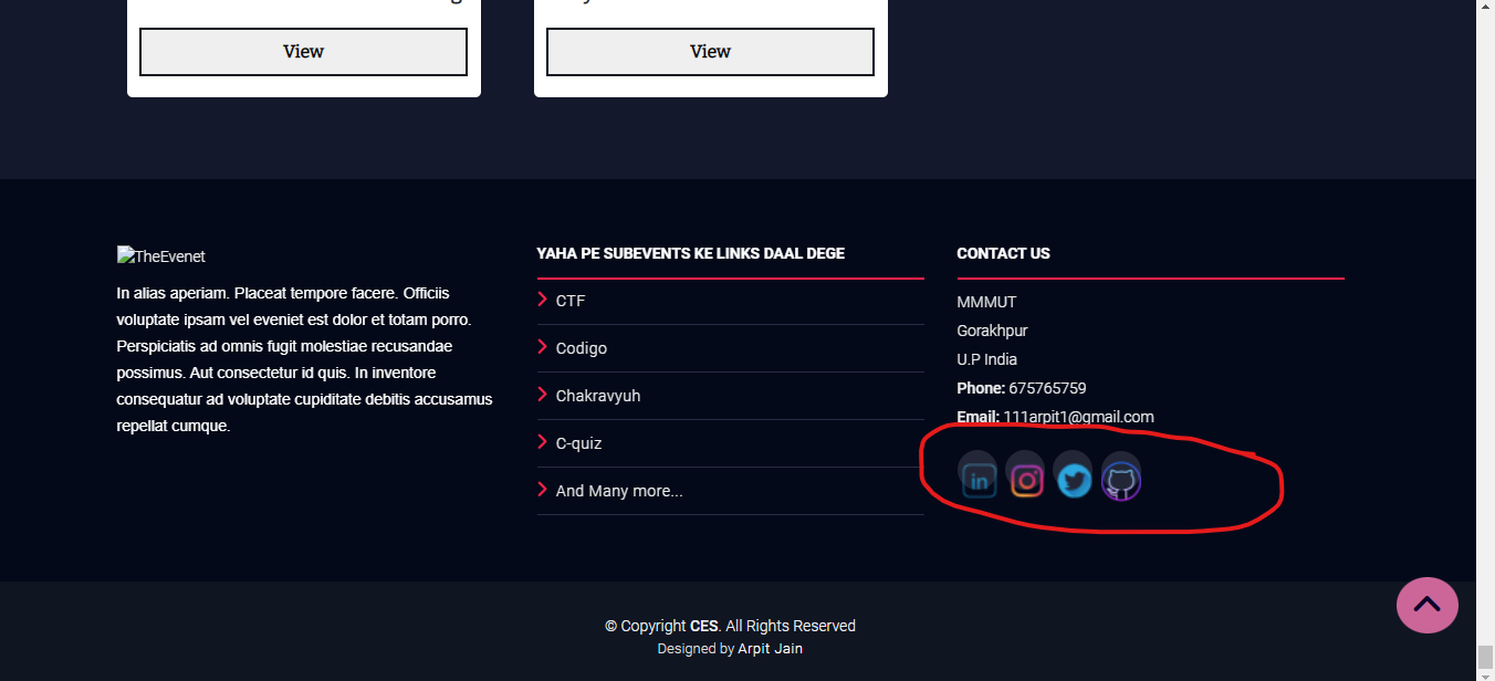 Arrange the social media icons properly · Issue #551 · arpit456jain/Amazing-Css-Effects · GitHub