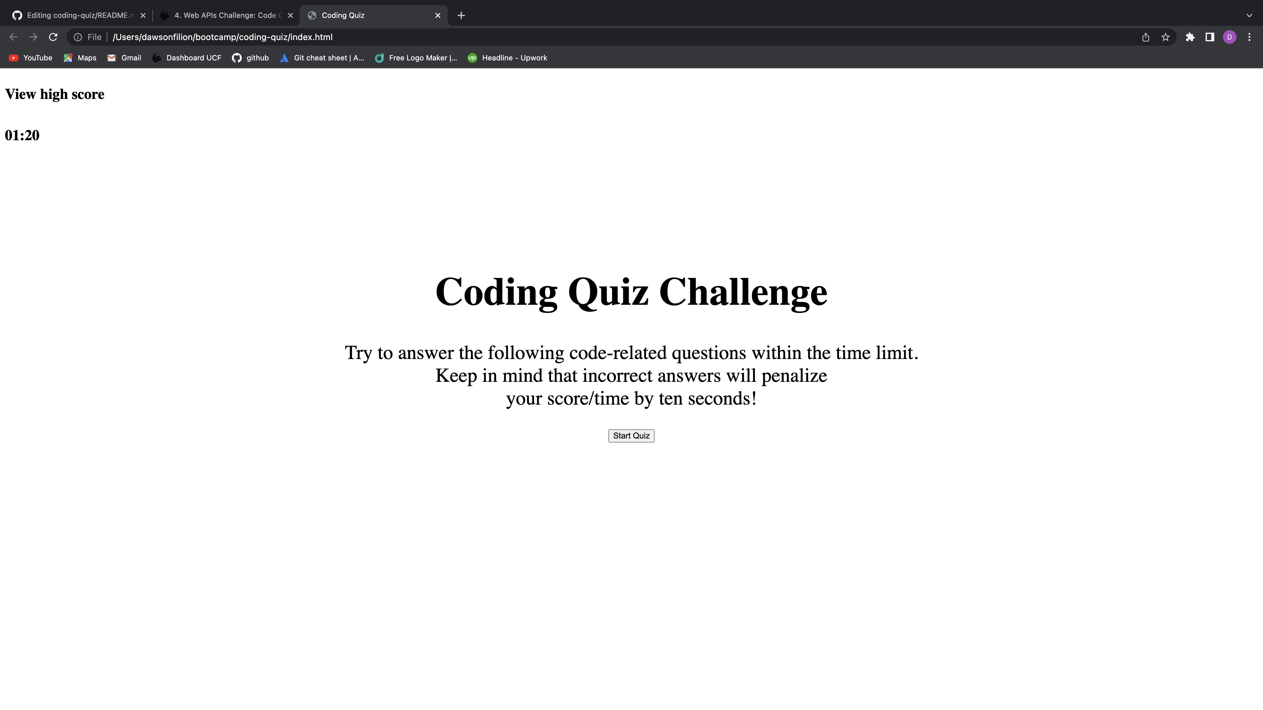 GitHub - Dawsonf18/coding-quiz
