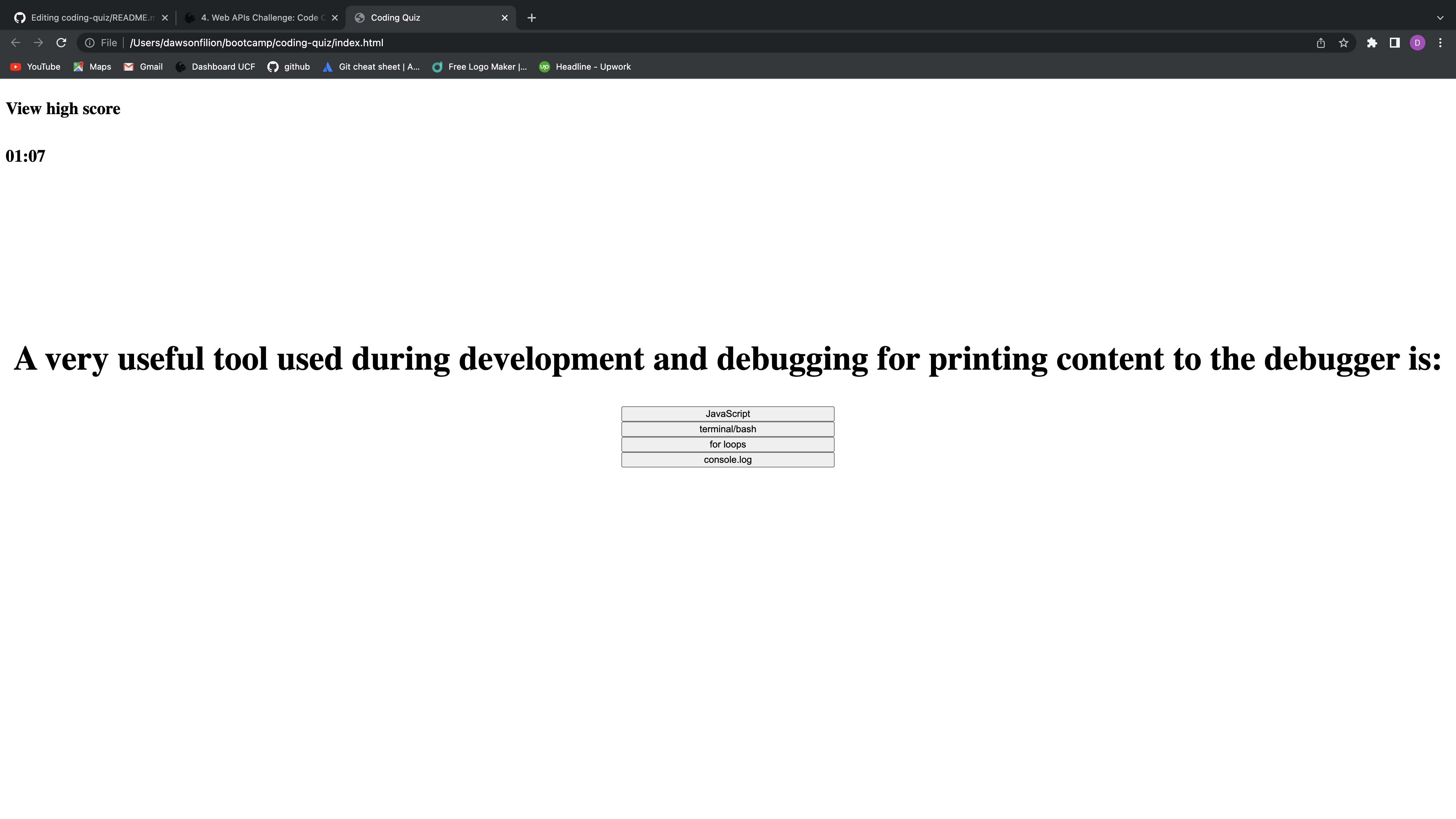 GitHub - Dawsonf18/coding-quiz