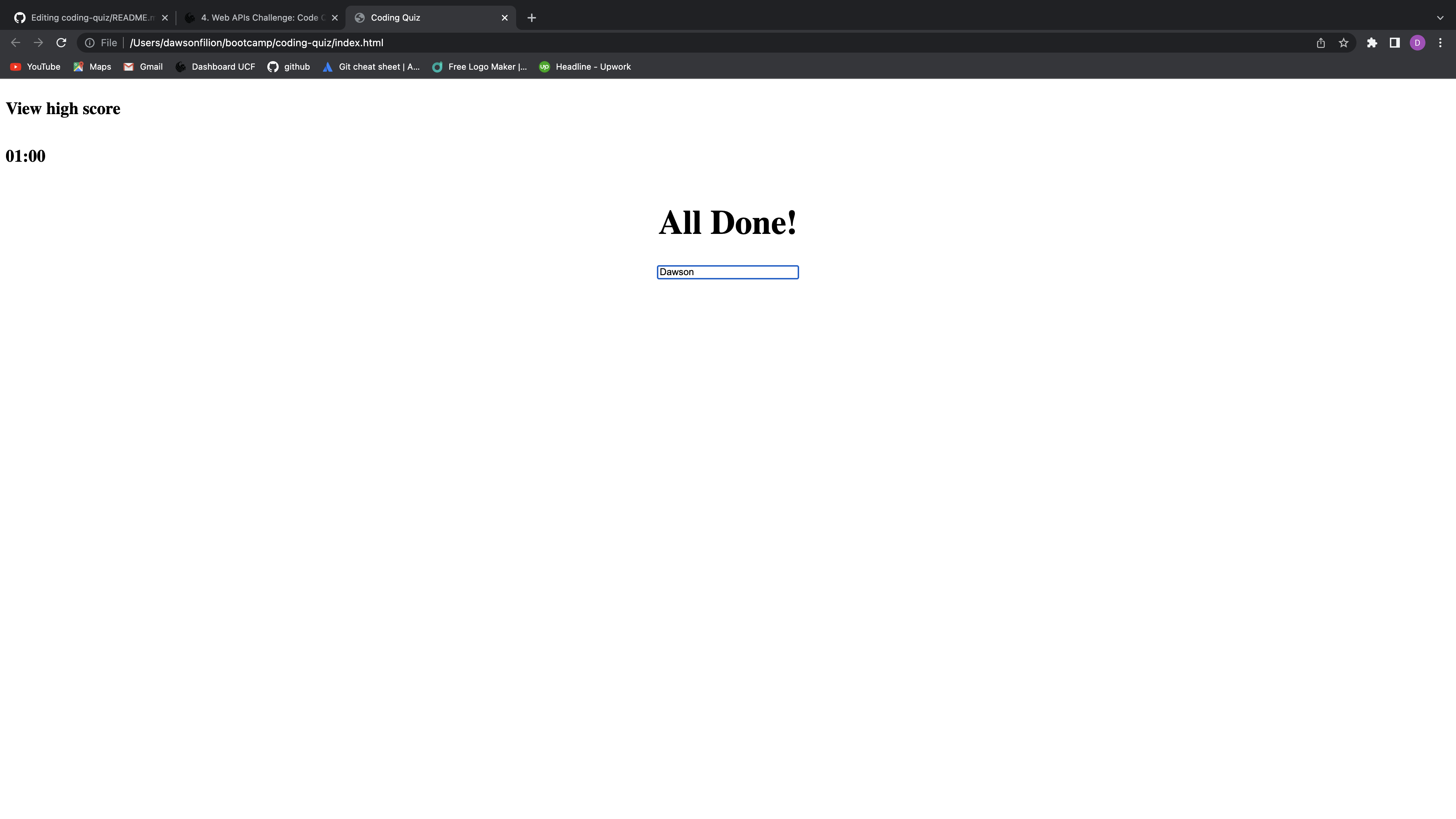 GitHub - Dawsonf18/coding-quiz