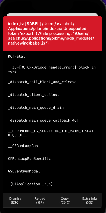 Babel: Unexpected token 'export' · Issue #267 · nativewind/nativewind ...