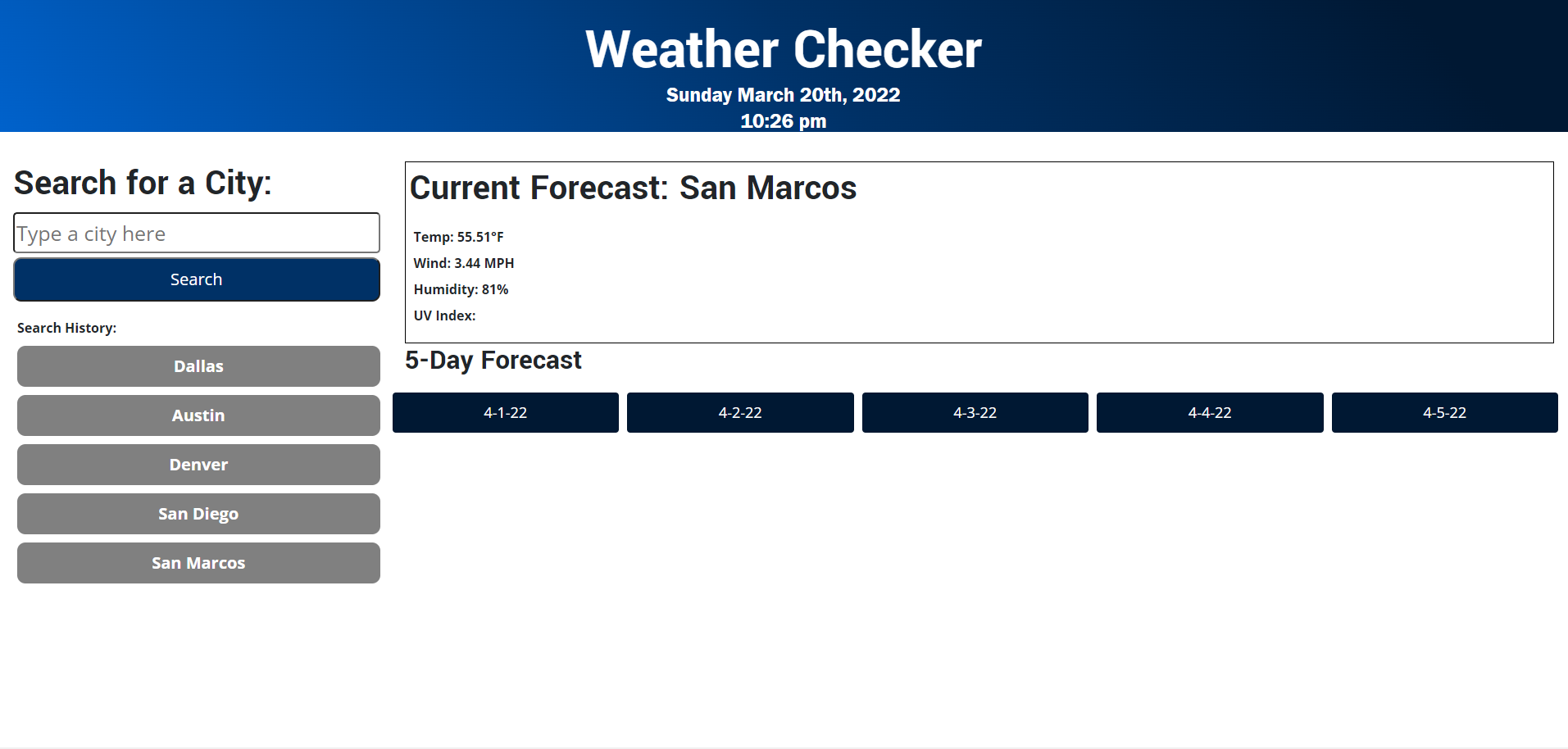GitHub - CassDoes/weather-checker