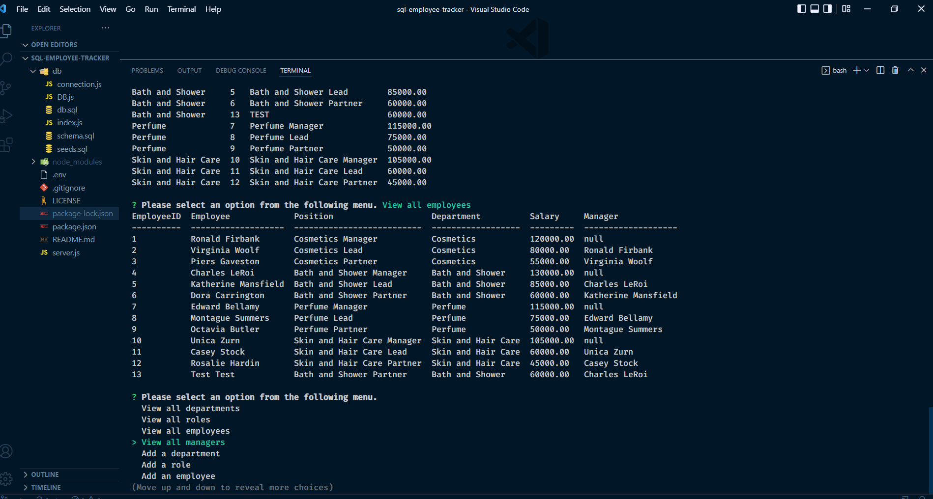 GitHub - CassDoes/sql-employee-tracker