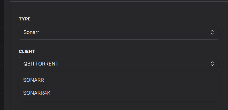 Type and client swapping. · Issue #575 · autobrr/autobrr · GitHub